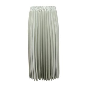D.exterior 60660 Raso Fluido Gonna Pliss&eacute; Midi - - Skirts - Damen - Gr&uuml;n - M