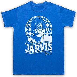 The Guns Of Brixton Pulp Jarvis Cocker Tribute T-Shirt des Hommes, Bleu, XL