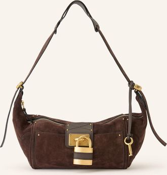 Chlo&eacute; Handtasche Paddington Mit Nieten braun