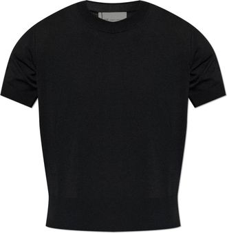 Ami Homme, Tops, Noir, Taille: M T-shirt &agrave; col rond