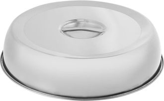 Cabilock Edelstahl Speiseglocke Tellerglocke Topf Teppanyaki Deckel Steak Abdeckhaube Burgerhaube Schmelzkuppel Fliegenhaube Käse Haube für Cheesburger Hamburg