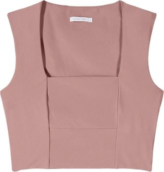 Patrizia Pepe Femme, Tops, Rose, Taille: 38 FR Haut en Jersey Technique Stretch