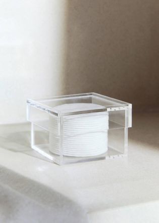 Mango Bo&icirc;te de salle de bain moyenne en acrylique gris glac&eacute; - Home - M - MANGO HOME