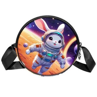 Generic Sac &agrave; bandouli&egrave;re rond pour femme, petit sac &agrave; bandouli&egrave;re avec fermeture &eacute;clair, bretelles r&eacute;glables, style d&eacute;contract&eacute;, pour femmes et filles