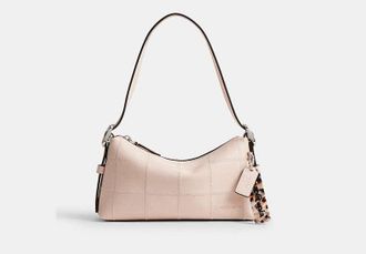 Coach Alter/Ego kleine Schultertasche aus Upcrafted Leather im Schachbrettmuster