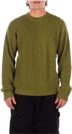 Alpha Studio Homme, Pulls, Vert, Taille: M Maille Ras du Cou