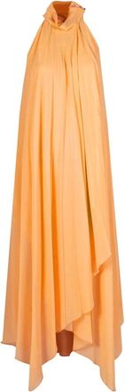 Patrizia Pepe Asymmetrisches Plissee-Midikleid - - Dresses - Damen - Orange - M