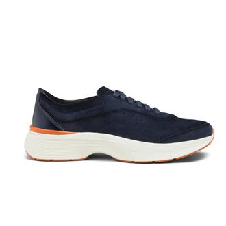 Santoni Marineblaue Sneakers mit perforierten Details - - Shoes - Herren - Blau - 41 1/2 EU
