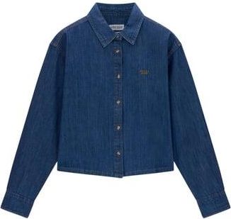 Guess Chemise droite denim en coton