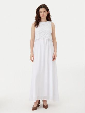 Vila Coctailkleid Milina 14100341 Wei&szlig; Regular Fit