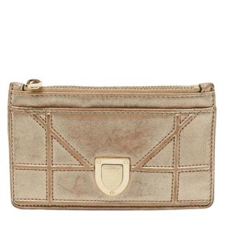 Dior Pre-owned Leder Portemonnaie - - Pre-owned - Damen - Gelb - ONE SIZE