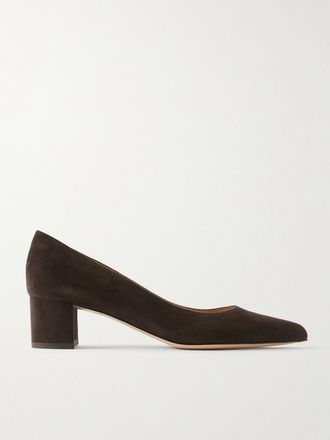 Gianvito Rossi Piper 45 Pumps Aus Veloursleder - Braun