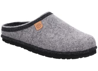 Rohde Herren Pantoffel Filz Hausschuh Wechselfu&szlig;bett Weite G H.Meran 6910, Gr&ouml;&szlig;e:45 EU, Farbe:Grau