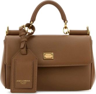 Dolce & Gabbana Femme, Sacs, Brun, Taille: ONE Size My Sicily Handbag