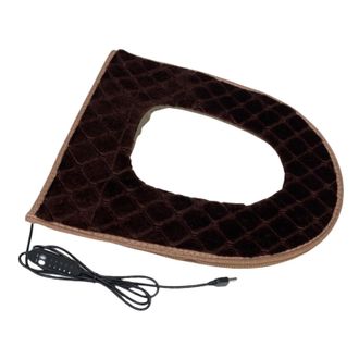 Generic USB-beheizter Toilettenbezug - Toilettensitzkissenpolster mit Timer | Einstellbare Temperaturstufen, Timer-Steuerung, weiches Fleece-Kissen, winterlic