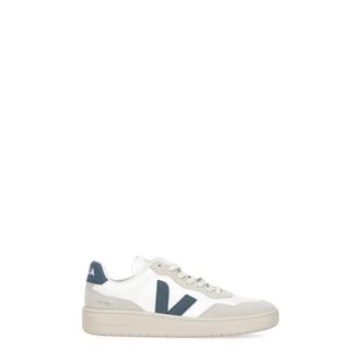 Veja Baskets en Cuir Blanc avec Logo V - Homme - Chaussures - Blanc - Taille: 43 EU