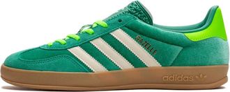 adidas Gazelle Indoor W Gr&uuml;ne Samt-Sneaker - - Sport - Damen - Gr&uuml;n - 39 1/3 EU