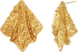Dansk Copenhagen Vergoldete Rhombus-Statement-Ohrringe - - Accessories - Damen - Gelb - ONE SIZE