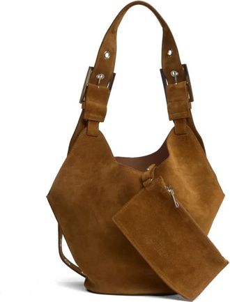 Dondup Femme, Sacs, Brun, Taille: ONE Size Petit sac Hobo en Crosta