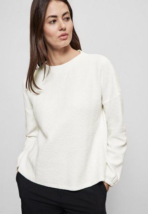 Street One Langarmshirt mit Materialmix