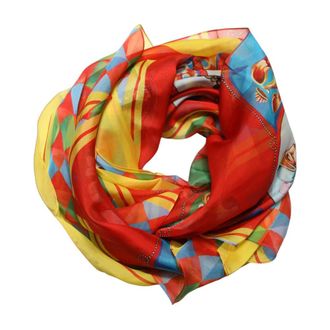 Dolce & Gabbana Foulard en Soie Imprim&eacute; - Femme - Accessoires - Multicolore - Taille: ONE Size
