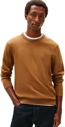 Tommy Hilfiger Men Essential SSNL Cotton Crewneck MW0MW39999 Pullover Sweater, Brown, XXL, Braun (Highland Khaki), XXL