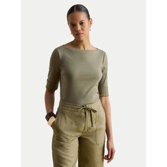 Lauren Ralph Lauren Bluse Judy 200654963204 Gr&uuml;n Slim Fit