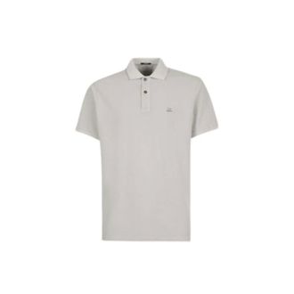 C.P. Company C.p. Company, Homme, Tops, Gris, Taille: M 24/1 Piquet Polo