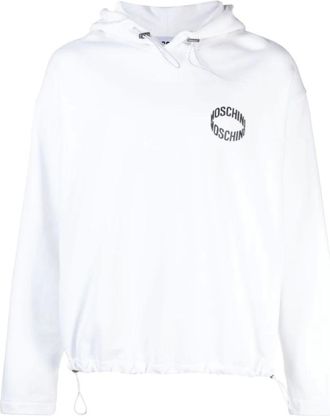 Moschino Homme, Sweatshirts et sweats &agrave; capuche, Blanc, Taille: XL SweaT-shirts &agrave; capuche