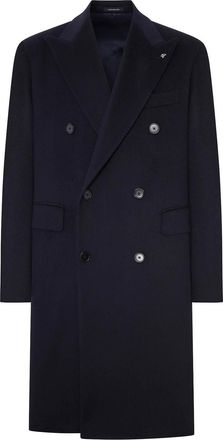 Tagliatore Knielanger Mantel - Blau