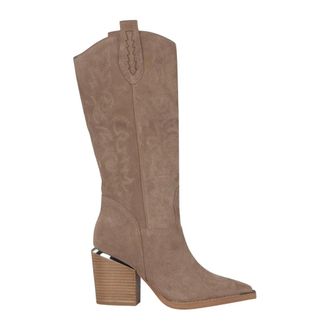 Alma En Pena Bestickter Absatzstiefel - - Shoes - Damen - Beige - 36 EU