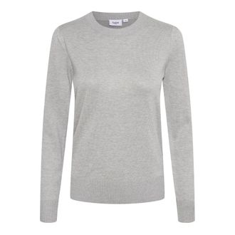 Saint Tropez Perlgrey Mel Pullover Sweater - - Knitwear - Damen - Grau - XS