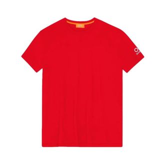 Suns Homme, Tops, Rouge, Taille: 2XL T-shirt Rouge avec Logo sur l&Eacute;paule