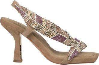Alma En Pena Alma EN Pena, Femme, Chaussures, Beige, Taille: 36 EU Sandale Sp&eacute;ciale &agrave; Talon Moyen
