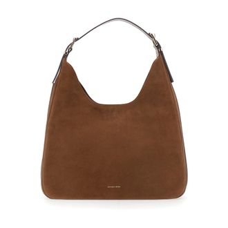 Michael Kors Femme, Sacs, Brun, Taille: ONE Size Sac bandoulière en cuir marron avec logo
