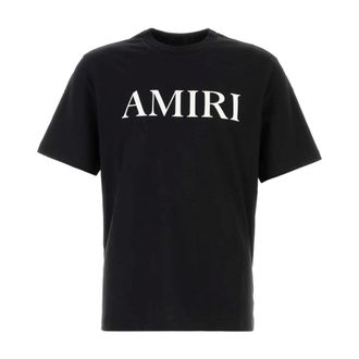 Amiri Homme, Tops, Noir, Taille: M T-shirt en Coton Noir