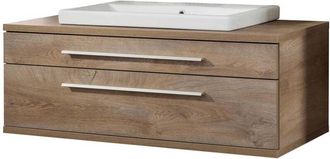Fackelmann STANFORD Badm&ouml;bel Set 2 Teile / Keramik Waschbecken / Waschbeckenunterschrank mit 2 Schubladen / Soft-Close-System / hochwertiger