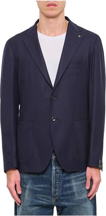 Tagliatore Homme, Vestes, Bleu, Taille: M Giacca classica monopetto