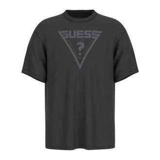 Guess Homme, Tops, Noir, Taille: L T-shirt décontractée noire Azha Over