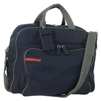 Prada Pre-owned Nylon Weekend Bag - - Pre-owned - Damen - Blau - ONE SIZE