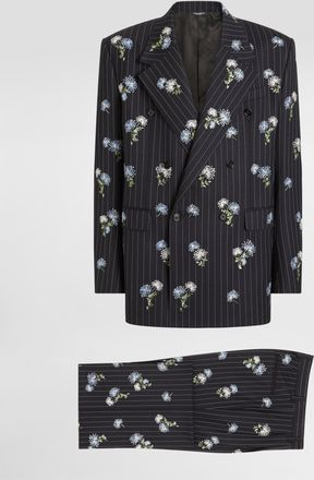Dolce & Gabbana Anzug Palermo Aus Wolle Mit Stickerei, Zweireihig - Mann Anz&uuml;ge Und Blazer Mehrfarbig 48