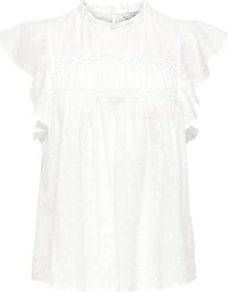 Only Onlkatti S/S Dobby Top WVN Noos, Cloud Dancer, L