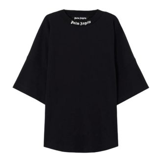 Palm Angels Homme, Tops, Noir, Taille: S Classic Logo Over T-Shirt
