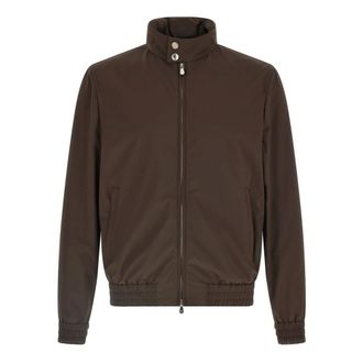 Brunello Cucinelli Homme, Vestes, Brun, Taille: XL Veste &agrave; membrane extensible