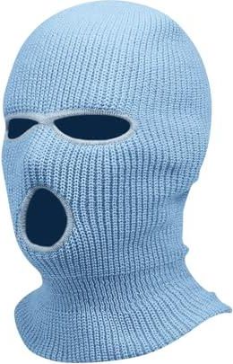 Generic Cagoule Hiver Mode Balaclava Tricoté Intégral 3 Trous Homme Chapeau Tricoté Femme Hiver Vélo Ski Cagoule Unisexe Sports