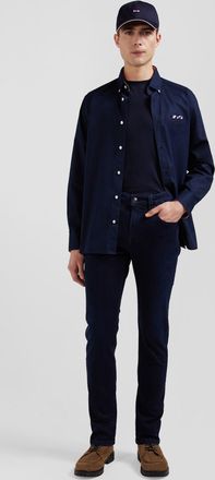 Eden Park Jean En Coton Denim Stretch Bleu Marine Coupe Slim