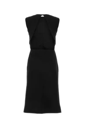 Sportmax Womens Black Stretch Polyester Mirto Dress Nero Abiti