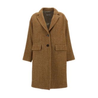 Alberto Biani Einknopfmantel - - Coats - Damen - Braun - XS
