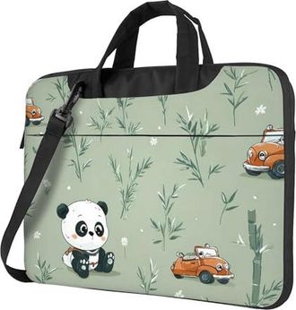 Generic Forest Panda Sac pour ordinateur portable de 15,6, housse de protection antichoc pour ordinateur portable de 15,6, sacoche de transport pour ordinateu