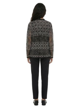 Dolce & Gabbana Womens Blue Silk Cardigan Clothing